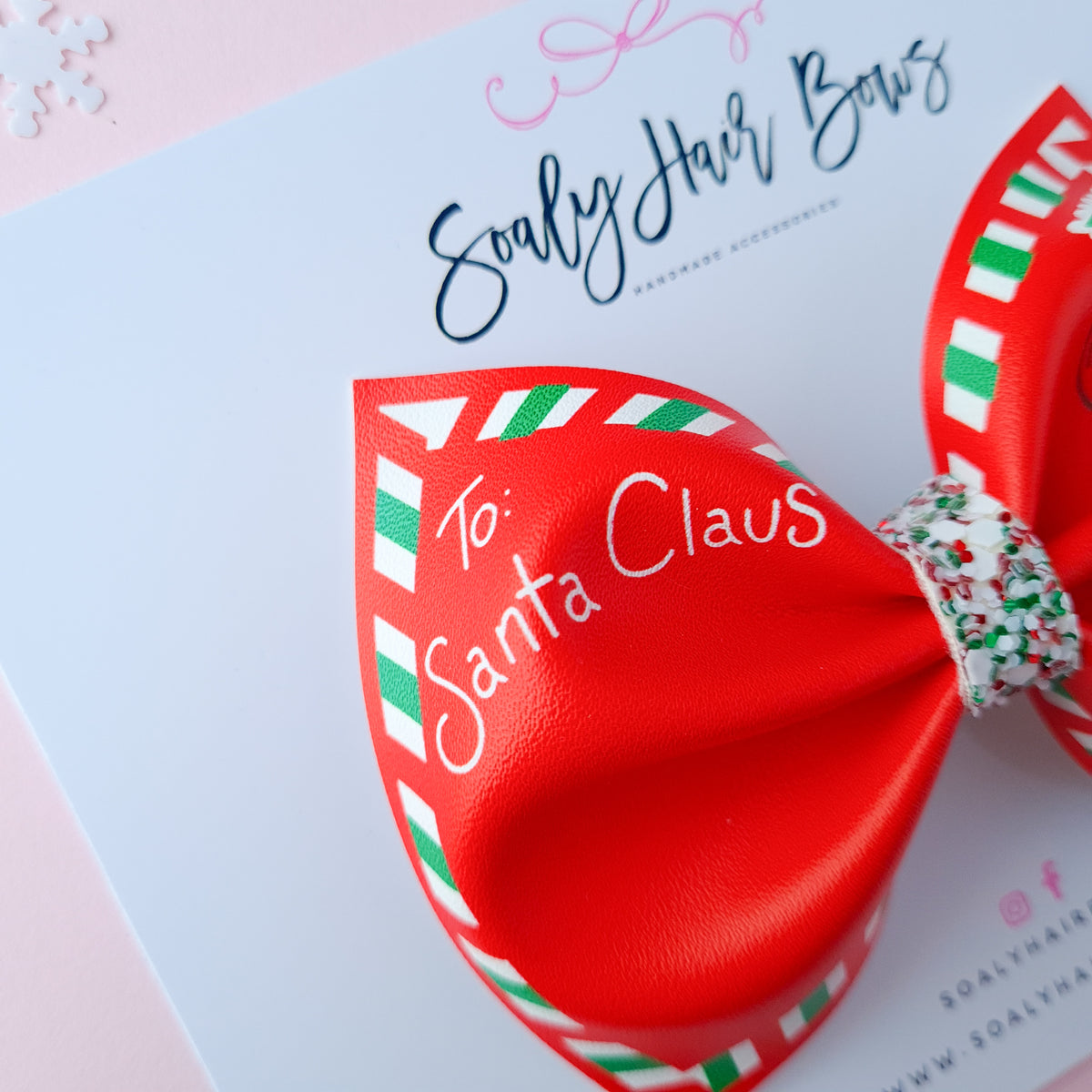 Santa Letter Bow – Soaly Hair Bows